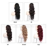 China Kinky Curly Drawstring Ponytail Human Hair 130% Density Sew in Hair Extension For Styling - Can Be Dyed / And Permed for sale
