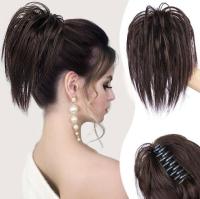 China High Braided Ponytail Weave Human Hair Extension Medium Cap Size Can Be Styled Dyed And Permed for sale