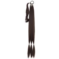 China Exquisite Human Hair Extensions for Confidence Braided Ponytail Big Braids for sale