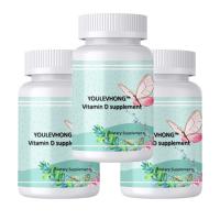 China Non GMO Vitamin D3 Supplement Capsules with Lichen 1000 IU 2-Year Shelf Life for sale