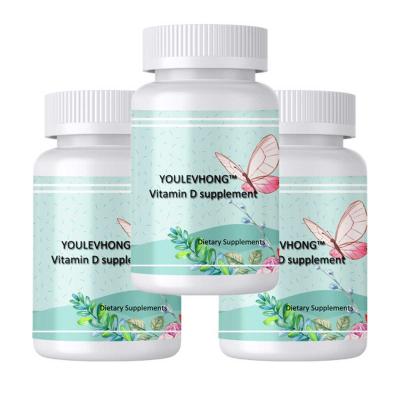 China Non GMO Vitamin D3 Supplement Capsules with Lichen 1000 IU 2-Year Shelf Life for sale