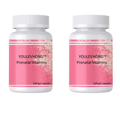 China Prenatal Vitamins 90 Servings Prenatal Supplement Capsules With 400 IU Vitamin D 200 Mg Calcium 2.5 Mg Vitamin B6 for sale