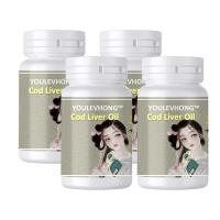 China Cod Liver Oil Softgels Total Fat Fatty Acids Natural Health Beauty Capsules FDA NSF BRC GOED for sale