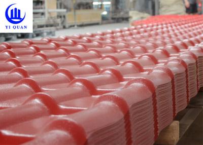 China Villa Light Weight ASA Synthetic Resin Roof Tile 219mm Pitch for sale