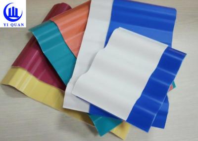 China Blue PVC Plastic Heat Insulation Roof Tile 1.8mm For Station Shed for sale
