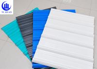 China Waterproof Heat Insulation PVC Plastic Roof Tile For Chemical Factory School for sale