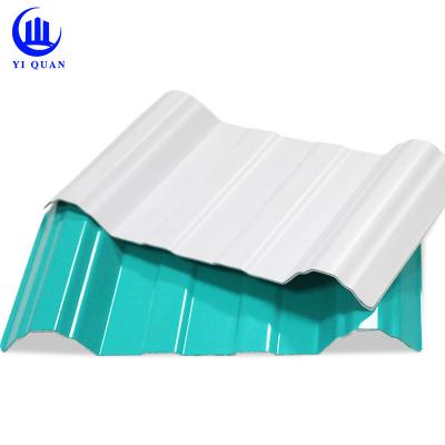 China Soundproof UPVC Plastic PVC Roof Tiles For Patio Gazeb Poultry Farm for sale
