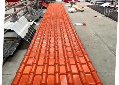 China 2.5mm Thickness Synthetic Resin Roof Tile Embossed ASA Roofing Sheets for sale