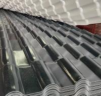 China Spanish ASA Synthetic Roofing Tile Colorful Bamboo Shape Green Tile For Villa Park for sale