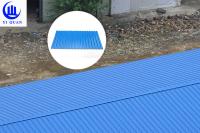 China Heat Insulation Corrugated PVC Coated Plastic Roof Shingles For Workshop for sale