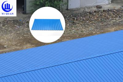 China Heat Insulation Corrugated PVC Coated Plastic Roof Shingles For Workshop for sale