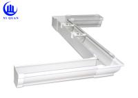 China High End PVC Plastic Vinyl Rain Gutters 2.5 Inch For House Roofing Villa for sale