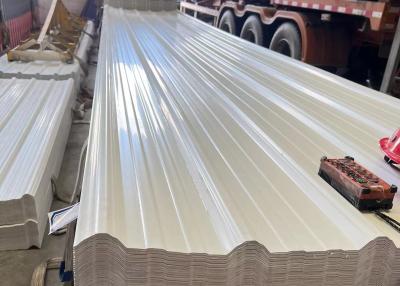 China Good Weather Resistance Plastic Pvc Roof Tiles 930mm Width Trapezoidal Shape for sale