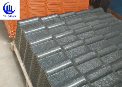 China Slope ASA PVC Synthetic Resin Roof Tile For Villa Fireproof Impact Resistant for sale
