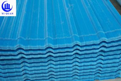 China Wind Resistant 2.3mm Thickness UPVC PVC Plastic Roof Sheet For Warehouse Wall for sale