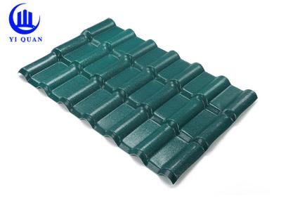 China Slope Roof spanish Weather Resistance Synthetic Resin Roof Tile ASA Coated 1040 mm Width for sale