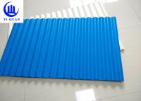 China Color Lasting Kerala PVC Roof Tiles Trapeziodal Or Wave Anti Aging Layer for sale