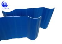 China PVC Coated Curved Plastic Tile Effect Roofing Sheets Noise Insulation for sale