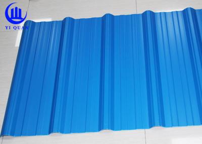 China Excellent Corrosion Resistanc PVC Blue Corrugated Plastic Roofing Sheets 1130mm for sale