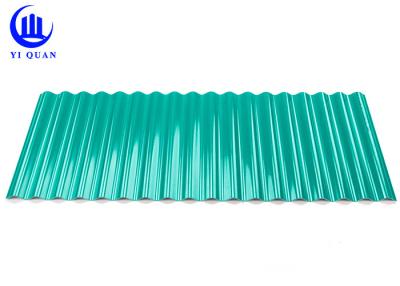 China Heat Insulation Green Plastic Roofing Sheets Tiles 1.0 Mm Thickness for sale
