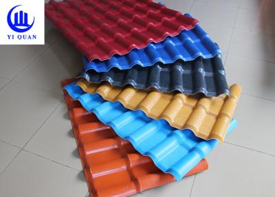 China Anti corrosion ASA Synthetic Resin Roof Tiles 1050 mm Width Style for sale