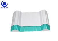 China Wearhouse Trapezium Coloured Corrugated Plastic Roofing Sheets For Bus Station for sale