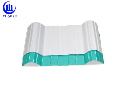 China Wearhouse Trapezium Coloured Corrugated Plastic Roofing Sheets For Bus Station for sale