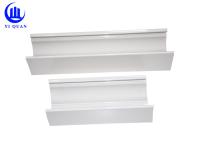 China 2.5 Inch PVC Rain Gutters Downspout Fittings White Long Lifespan for sale