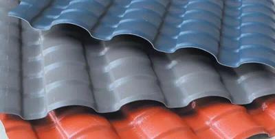 China Minecraft Heat And Cold Insulation Plastic Roof Panels Small Wave ASA Coated for sale