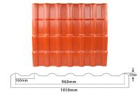 China Decorative Color Corrugated Spanish Style Synthetic Resin Roof Tiles Length As Your Require for sale