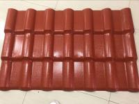 China Red ASA Coated Synthetic Resin Residential Roof Tile High Weather Resistant for sale