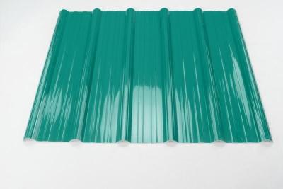 China Trapeziod Pattern Pvc Plastic Roof Tiles Heat Insulated Sound Proof for sale