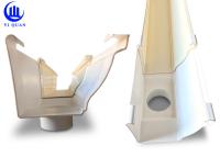 China Anti Corrision White Upvc Rain Gutter Systerm Easy Installation for sale