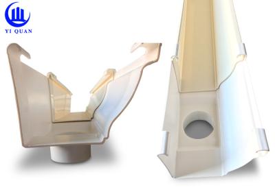 China Anti Corrision White Upvc Rain Gutter Systerm Easy Installation for sale