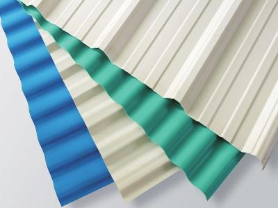 China White Plastic Corrugated Roofing Sheets 1130mm Width / 2mm Thickness for sale
