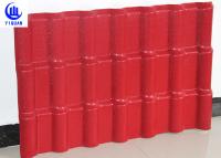 China Asa Synthetic Resin Roof Tile , Spanish Bamboo Wave Pvc Roofing Sheets for sale