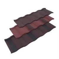 China Multi-Layer Protective Film Stone Coated Roof Tiles Long-Lasting And Non-Combustible Material for sale