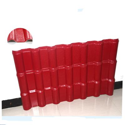 China ASA Synthetic Resin Roof Tile 2.5mm Corrugated Waves Modern Design for sale