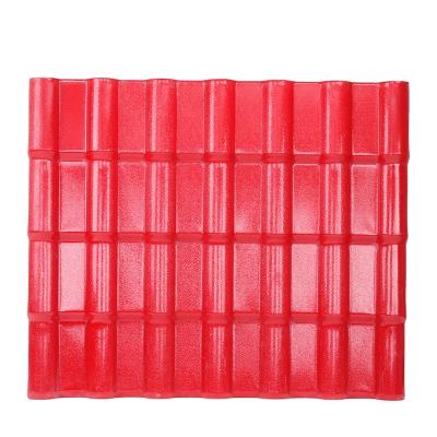 China ASA Spanish Bamboo Wave Roof Tile 2.5mm 1050mm Width for sale