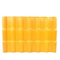 China ASA Synthetic Resin Roof Tile 2.5mm Spanish Bamboo Wave for sale