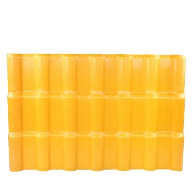 China ASA Synthetic Resin Roof Tile 2.5mm Spanish Bamboo Wave for sale