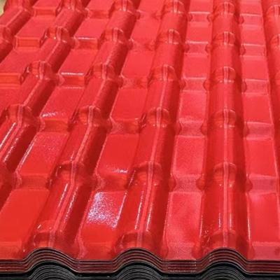 China ASA Synthetic Resin Roof Tile 2.5mm 3.0mm Thickness Fireproof B1 for sale