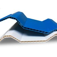 China 10mm Twin Wall PVC Roof Sheet 930mm Width for Warehouse Factory for sale