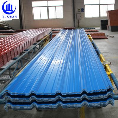 China UPVC Spanish Roof Sheet 1.5mm-2.8mm Thickness 1130mm Width for sale