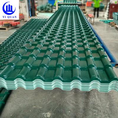 China ASA Synthetic Resin Roof Tile 2.5mm Thickness B1 Fireproof for sale
