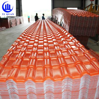 China ASA Synthetic Resin Roof Tile 2.5mm Thickness 1050mm Width Windproof for sale