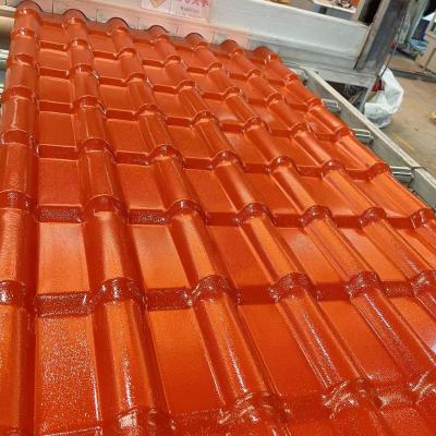 China ASA Synthetic Resin Roof Tile 1050mm Width 2.5mm Thickness Windproof for sale