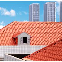 China ASA Synthetic Resin Roof Tile 2.5mm Fireproof B1 Rated for sale