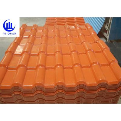 China ASA PVC Synthetic Roof Tile 1050mm Width 5-Year Warranty for sale