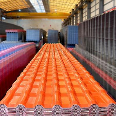China ASA Synthetic Resin Roof Tiles 1050mm Width Impact Resistant for sale
